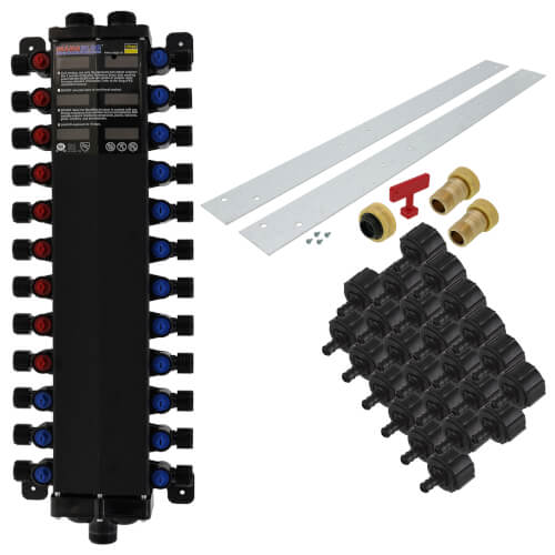 NPTS038-49620PX - Viega NPTS038-49620PX - 24 Port Polymer 3/8" PEX ...