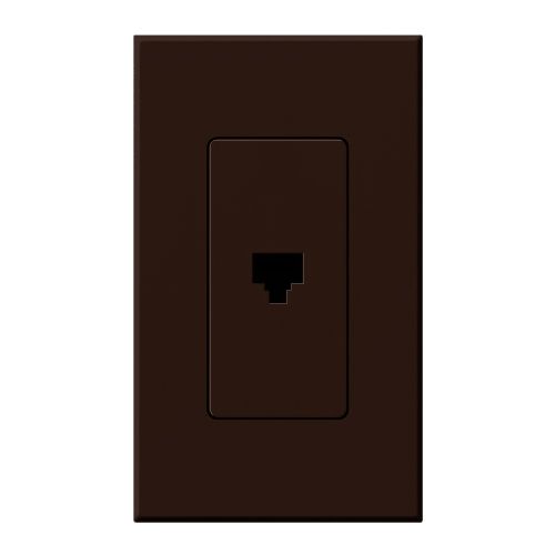 NT-PJ-BR - Lutron NT-PJ-BR - Architectural Telephone Jack, 6-conductor ...