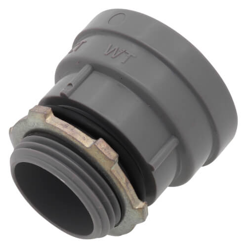 P-MA-100WT - Southwire P-MA-100WT - 1" PVC-CIC Push Install Male Adapter
