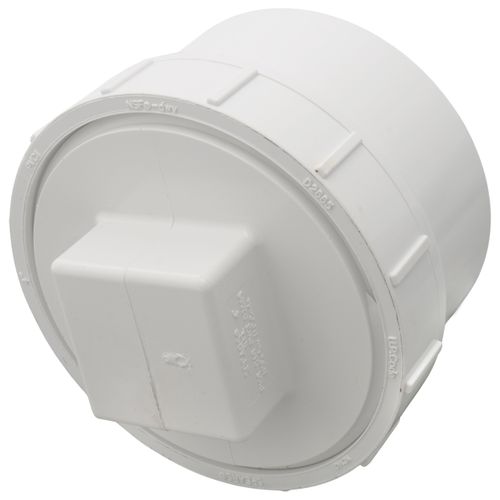 P105X-040 - P105X-040 - 4" PVC DWV Fitting Cleanout Adapter w/ Plug