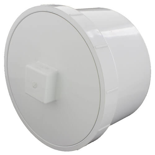 P105X-080 - P105X-080 - 8" PVC DWV Fitting Cleanout Adapter w/ Plug