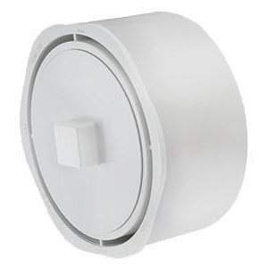 P108X-628 - P108X-628 - 10" x 8" PVC DWV Cleanout Adapter w/ Plug