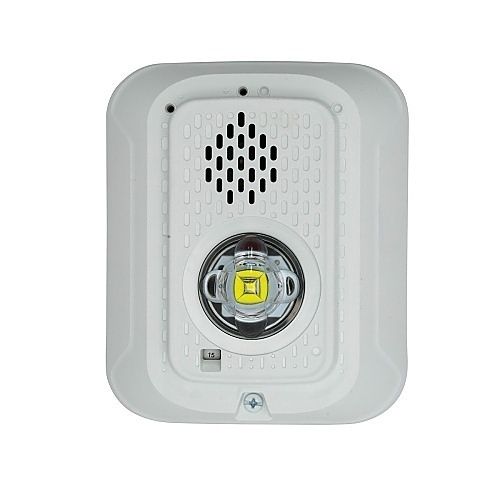 P2WLED-P - System Sensor P2WLED-P - 2-Wire White Indoor LED Horn Strobe (12/24V), P2WLED-P