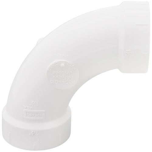 P304-015 - P304-015 - 1-1/2" PVC DWV Long Turn 90° Elbow
