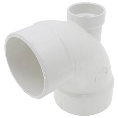 P306-420 - P306-420 - 4" x 4" x 2" PVC DWV 90° Street Elbow (w/ 2" Low ...