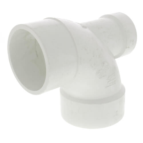 P310-338 - P310-338 - 3" x 3" x 2" PVC DWV 90° Street Elbow (w/ 2" Low ...