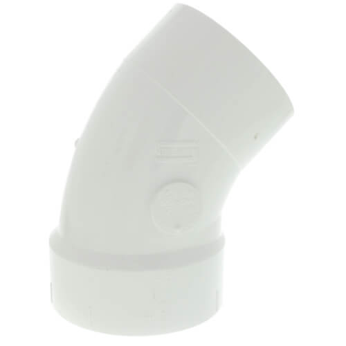 P323-040 - P323-040 - 4" PVC DWV 45° Street Elbow