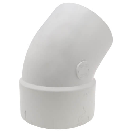 P323-080 - P323-080 - 8" PVC DWV 45° Street Elbow