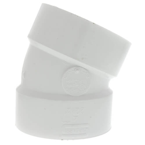 P324-040 - P324-040 - 4" PVC DWV 22.5° Elbow