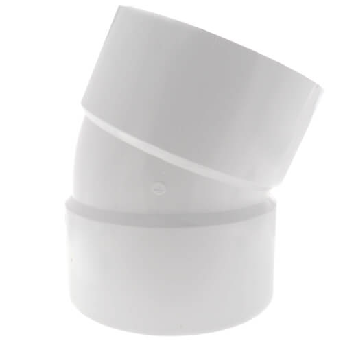 P324-080 - P324-080 - 8" PVC DWV 22.5° Elbow