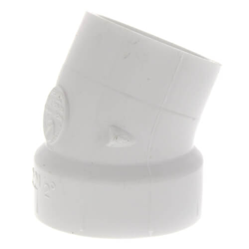 P326-015 - P326-015 - 1-1/2" PVC DWV 22.5° Street Elbow