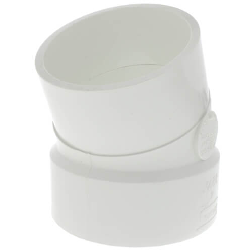 P326-040 - P326-040 - 4" PVC DWV 22.5° Street Elbow