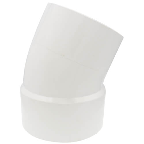 P326-060 - P326-060 - 6" PVC DWV 22.5° Street Elbow
