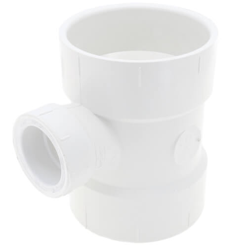P401-419 - P401-419 - 4" x 4" x 1-1/2" PVC DWV Reducing Sanitary Tee