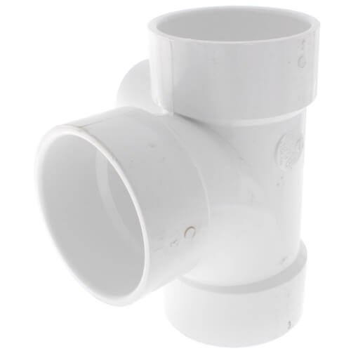 P416-337 - P416-337 - 3" PVC DWV Sanitary Tee w/ 1-1/2" Left Side Inlet