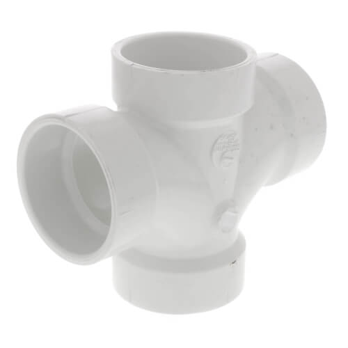 P428-015 - P428-015 - 1-1/2" PVC DWV Double Sanitary Tee
