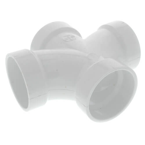 P428-020 - P428-020 - 2" PVC DWV Double Sanitary Tee