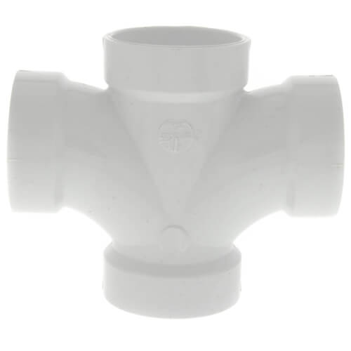 P428-020 - P428-020 - 2" PVC DWV Double Sanitary Tee