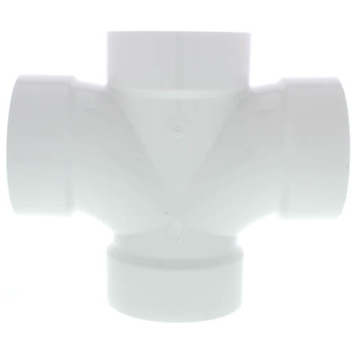P428-040 - P428-040 - 4" PVC DWV Double Sanitary Tee