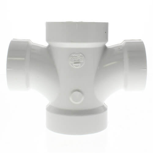 P429-251 - P429-251 - 2" x 1-1/2" PVC DWV Double Sanitary Tee