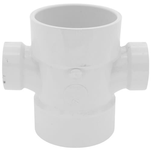P429 337 P429 337 3 X 1 1 2 PVC DWV Double Sanitary Tee P429 337 P429 337 3 X 1 1 2 PVC DWV Double Sanitary Tee