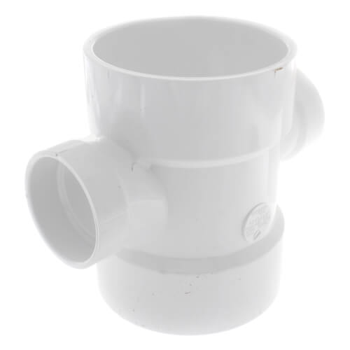 P429-420 - P429-420 - 4" x 2" PVC DWV Double Sanitary Tee