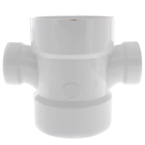 P429-420 - P429-420 - 4" x 2" PVC DWV Double Sanitary Tee