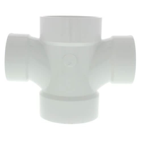 P429-422 - P429-422 - 4" x 3" PVC DWV Double Sanitary Tee