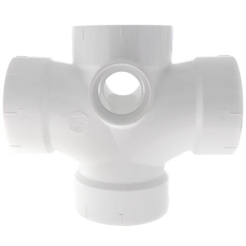 P439-420 - P439-420 - 4" PVC DWV Double Sanitary Tee w/ 2" R & L Side ...