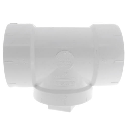 P444X-040 - P444X-040 - 4" PVC DWV Cleanout Tee w/ Standard Plug
