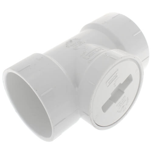 P445X-030 - P445X-030 - 3" PVC DWV Flush Cleanout Tee w/ Cleanout Plug