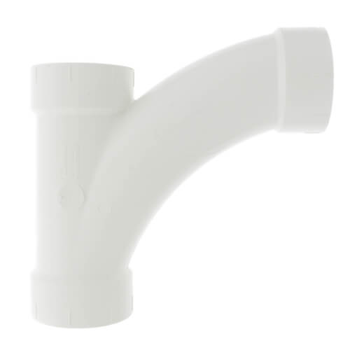 P501-030 - P501-030 - 3" PVC DWV Wye and 45° Elbow Combo