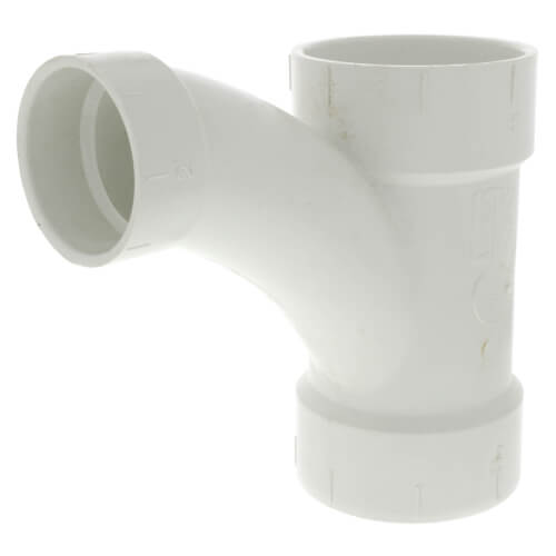 P502-338 - P502-338 - 3" x 3" x 2" PVC DWV Wye and 45° Elbow Combo