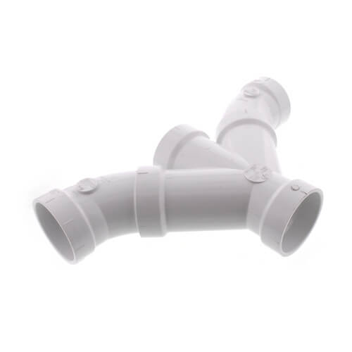 P507-020 - P507-020 - 2" PVC DWV Double Wye and 45° Elbow Combo