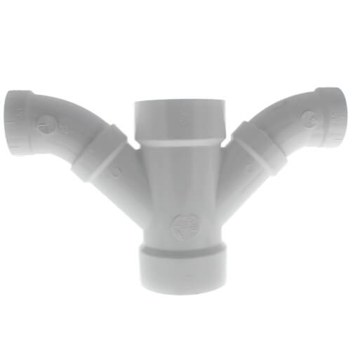 P507-338 - P507-338 - 3" x 3" x 2" x 2" PVC DWV Double Wye and 45 ...