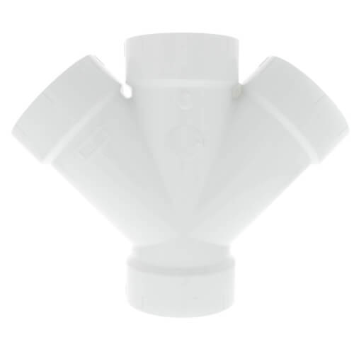 P611-040 - P611-040 - 4" PVC DWV Double Wye