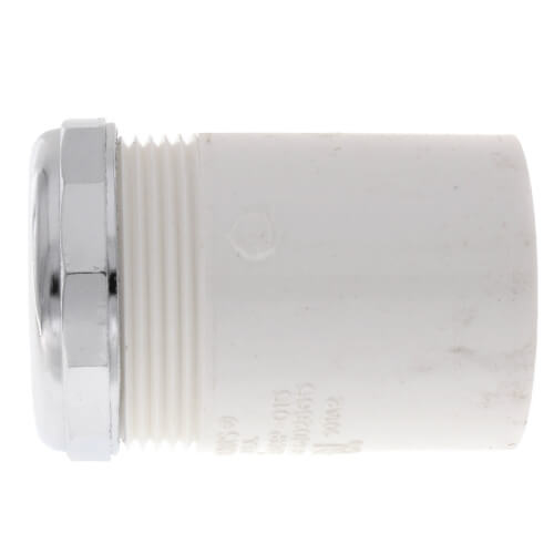 P704X-015 - P704X-015 - 1-1/2" PVC DWV Tail Piece Adapter w/ Chrome Nut