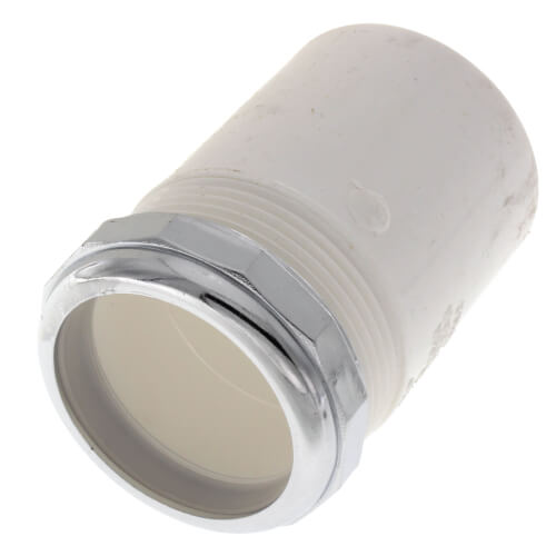 P704X-015 - P704X-015 - 1-1/2" PVC DWV Tail Piece Adapter w/ Chrome Nut