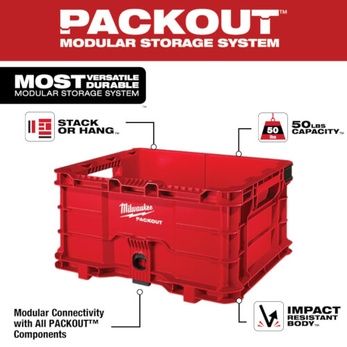 PACKOUT-DEEP-CRATE - Milwaukee PACKOUT-DEEP-CRATE - PACKOUT Package w ...
