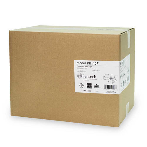PB110F - Fantech PB110F - PB110F Premium Bath Fan w/ Fluorescent Light ...