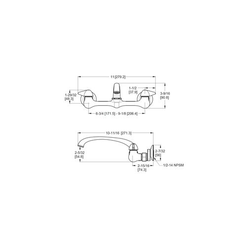 G127-1000 - Pfister G127-1000 - Pfirst 2-Handle Wall Mount Kitchen ...