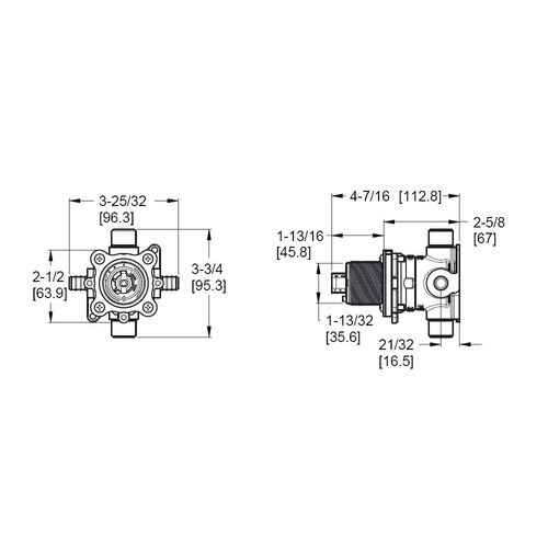 JX8-310P - Pfister JX8-310P - 0X8 Series Universal Tub & Shower Rough ...
