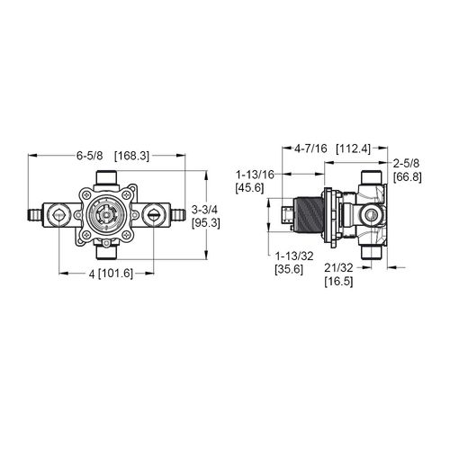 JX8-340P - Pfister JX8-340P - 0X8 Series Universal Tub & Shower Rough ...