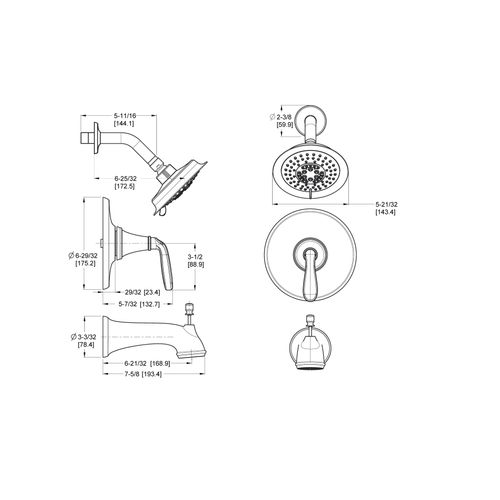 LG89-8MGK - Pfister LG89-8MGK - Northcott 1-Handle Tub & Shower Trim ...