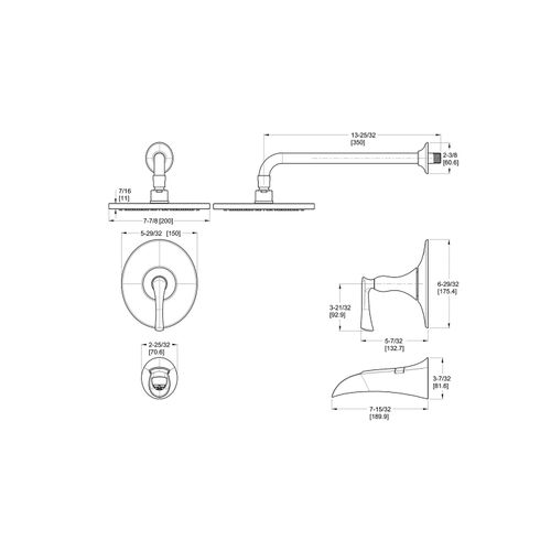 LG89-8RHC - Pfister LG89-8RHC - Rhen 1-Handle Tub & Shower Trim , LG89 ...