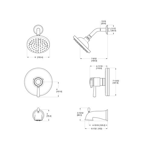 LG89-8TUC - Pfister LG89-8TUC - Thermostatic Shower Systems 1-Handle ...