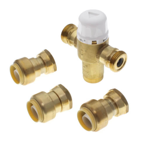 PFMV075-2 - Bluefin PFMV075-2 - 3/4" Union Push-Fit Mixing Valve, 80 to ...