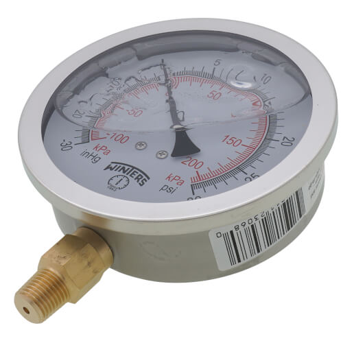 PFQ702 - Winters Instruments PFQ702 - 4" Stainless Steel Dual Scale ...