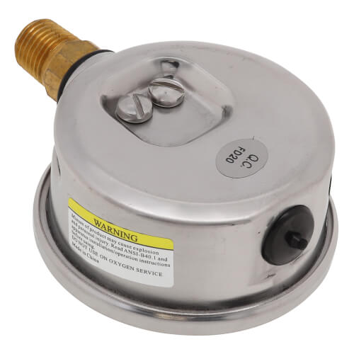 PG25-60-GNL - Boshart PG25-60-GNL - 2-1/2" Liquid Filled Pressure Gauge ...