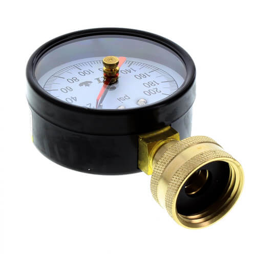 PG25-WTG200MP - Boshart PG25-WTG200MP - Water Test Gauge, 3/4" Hose Thread
